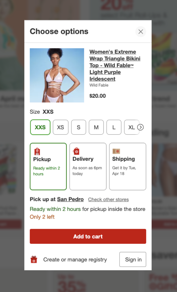 Using “Add-to-cart” functionality with on-site experiences Using “Add-to-cart” functionality with on-site experiences